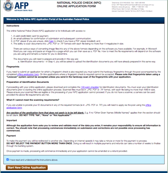 Check Police Australia ¿Qué es? Te explicamos cómo conseguirlo - Nomadas